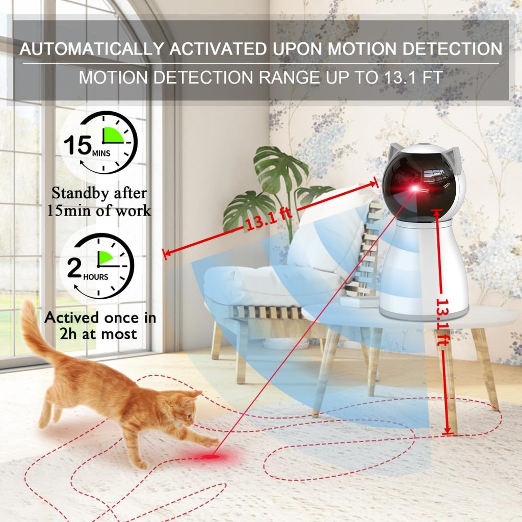 Laser Cat Toys for Indoor Cats,The 4th Generation Real Random ...